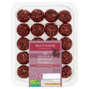 Waitrose 20 Venison & Beetroot Meatballs | Waitrose & Partners