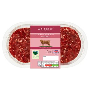 Waitrose Highland Beef Burgers 2s | Waitrose & Partners