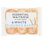 Essential White Floured Baps | Waitrose & Partners