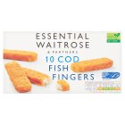 Essential 10 Frozen Cod Fish Fingers MSC | Waitrose & Partners