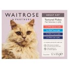 Waitrose Textured Flakes Fish Selection in Jelly Cat Food | Waitrose ...