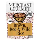 Merchant Gourmet Brown, Red & Wild Wholegrain Rice | Waitrose & Partners