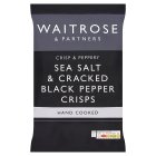 Waitrose Sea Salt Cracked Black Pepper Crisps | Waitrose & Partners