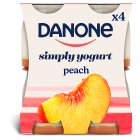 Danone Simply Yogurt Peach Yogurts | Waitrose & Partners