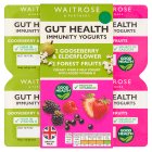 Gut Health Gooseberry & Elderflower and Forest Fruits Immunity Yogurts ...