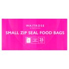Waitrose Small Zip Lock Food Bags | Waitrose & Partners