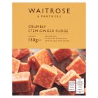 Waitrose Stem Ginger Crumbly Fudge | Waitrose & Partners
