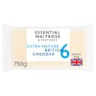Essential Extra Mature Cheddar Cheese Strength 6 Large | Waitrose ...
