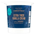 Waitrose Christmas Extra Thick Vanilla Double Cream with Luxardo ...