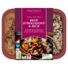 Waitrose Classic Beef Stroganoff with Rice for 1 | Waitrose & Partners